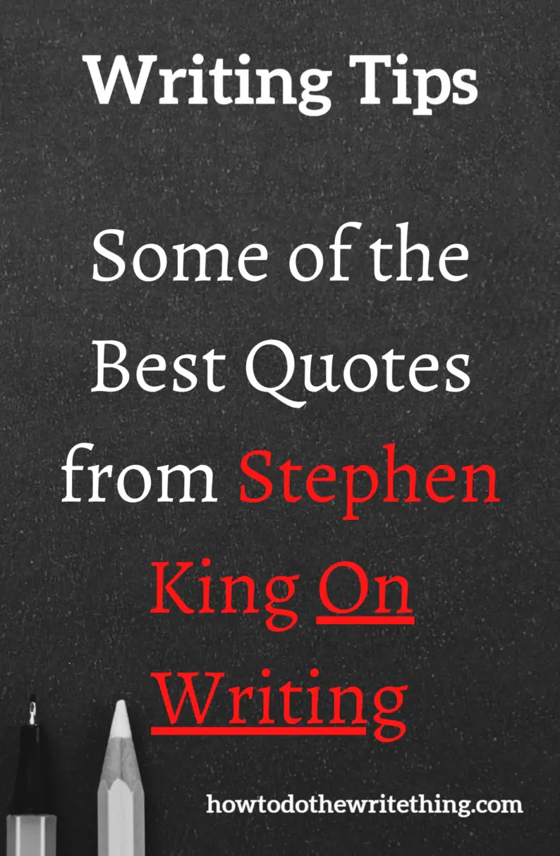 Some of the Best Quotes from Stephen King On Writing