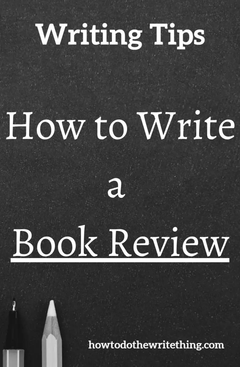 How to Write a Book Review