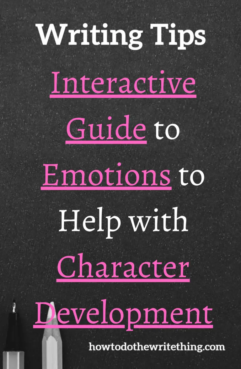 Interactive Guide to Emotions | Write Fictional Character Emotions Better
